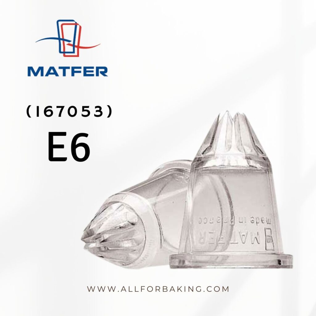 หัวบีบ Matfer E6 Polycarbonate Fluted Nozzle (6 teeth, Ø 13mm) 167053 ...