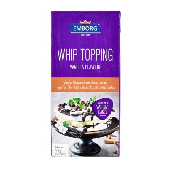 Emborg Whip Topping Vanilla 1 Ltr. - All For Baking