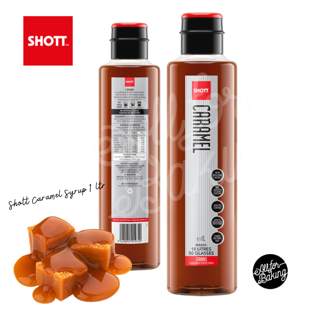 Shott Caramel Syrup 1 ltr. - All For Baking